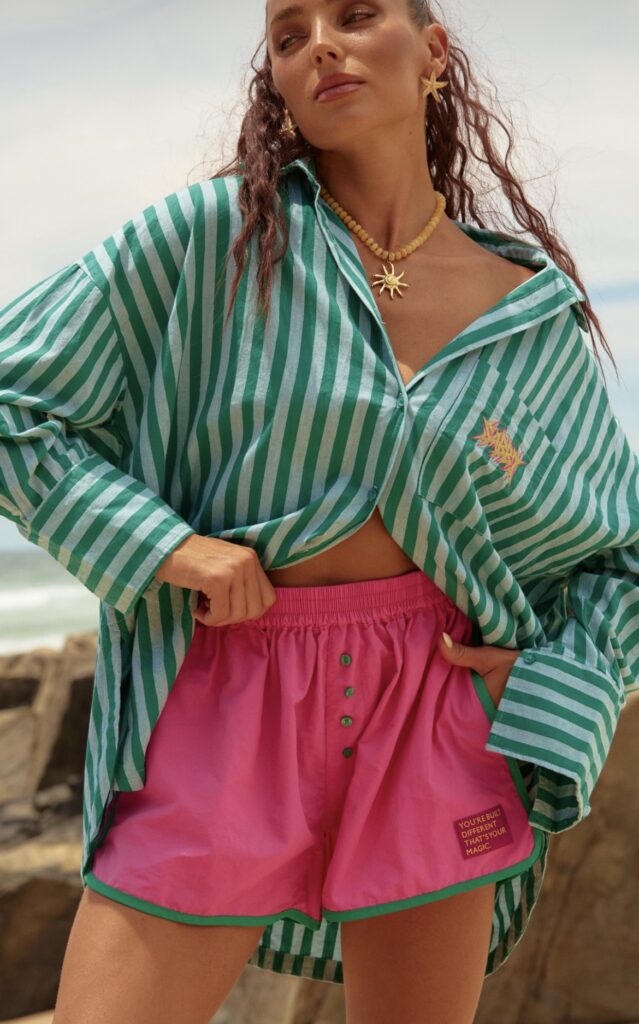 THE DON JULIO SHIRT | green stripe - Mary & Me